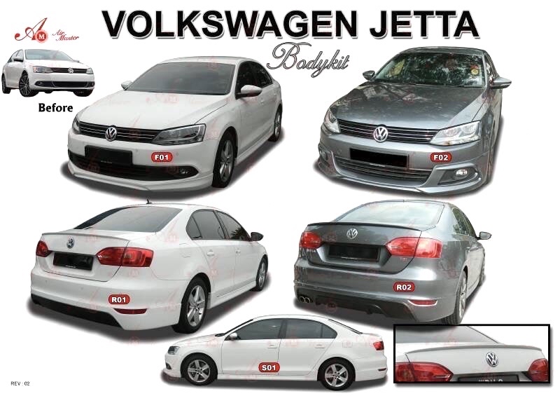 Volkswagen Jetta 2014 - 2021 RL bodykit body kit front side rear skirt ...