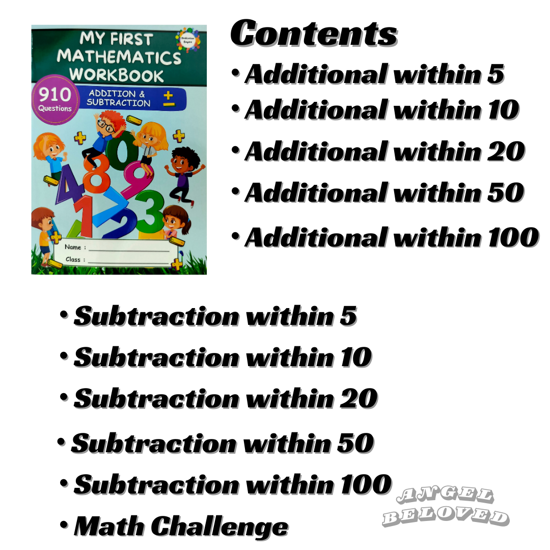 Buku Latihan Matematik / Buku Latihan Prasekolah / Buku Matematik Pra ...