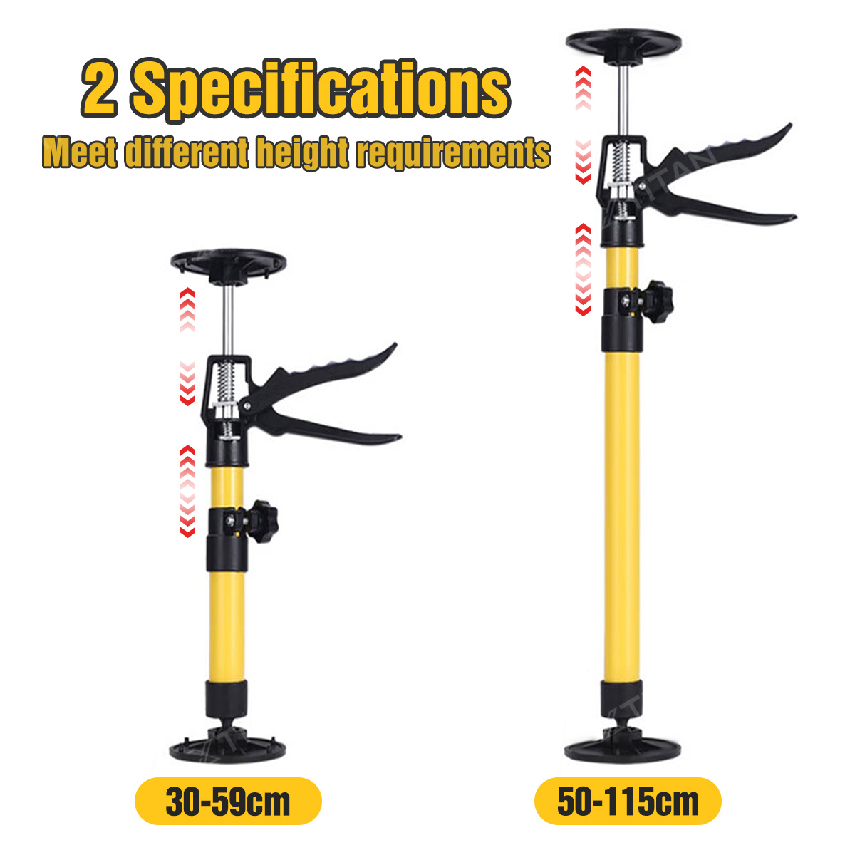 XTITAN 30 59cm 50 115cm Telescopic Support Rod Cabinet Jack Drywall