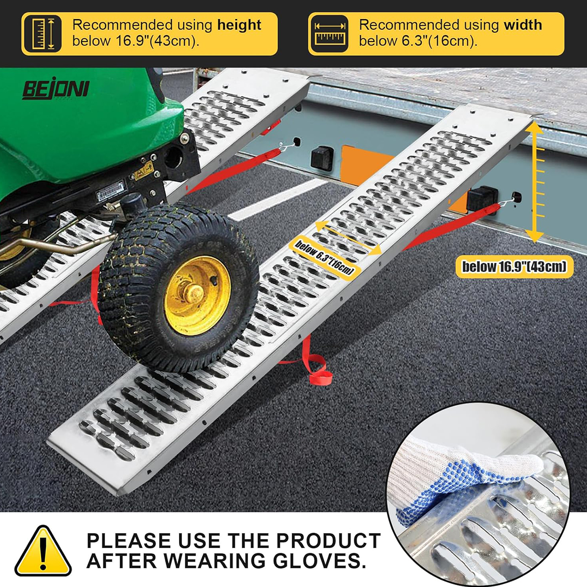 Motorcycle Bike Stage Folding Ladder Ramp HeavyDuty Motocycle Bike Ramp ...