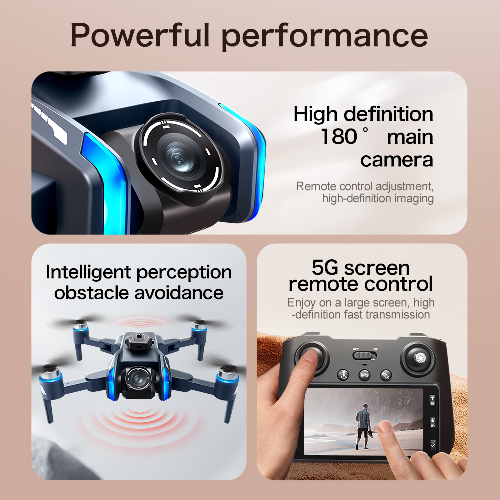 New XT808 MAX Drone Screen Display 5g Optical Flow Gps Folding Drone ...