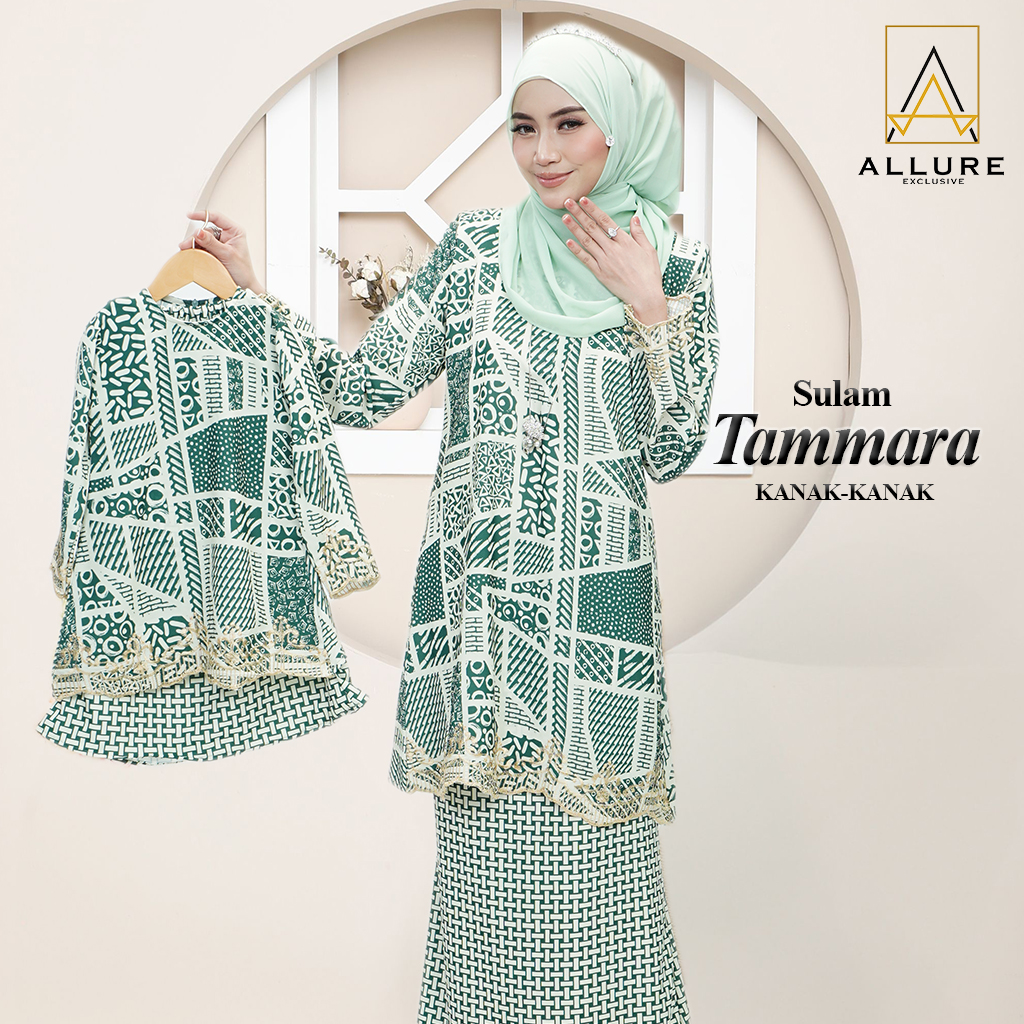 Allure Exclusive - Set Baju Kurung Sulam Tammara 2025 Armani Silk Ibu ...