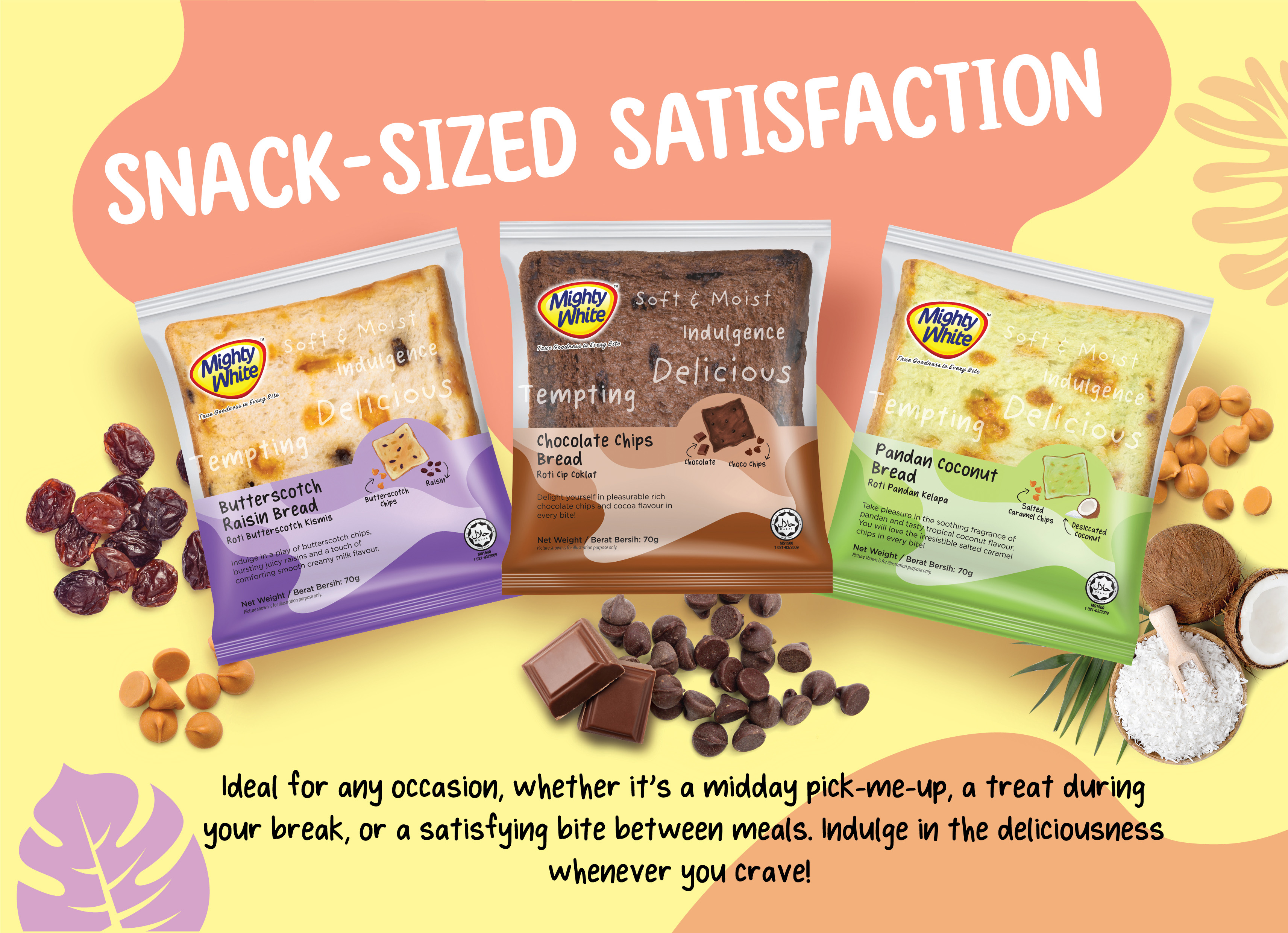 Mighty Slice Bundle Deal (Chocolate Chip / Butterscotch Raisin / Pandan ...