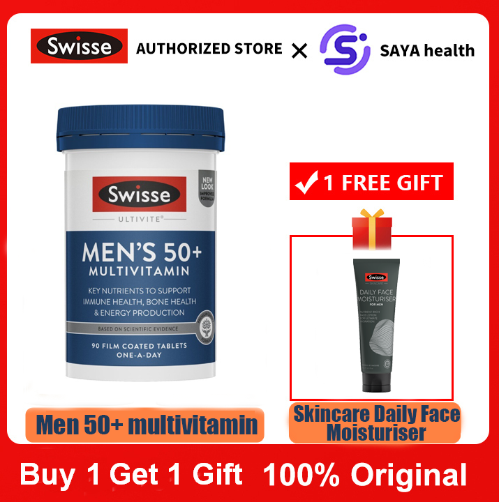 Swisse Men's Ultivite 50+ Multivitamin 90 Tablets(EXP:07-2025)Swisse 男性复合维生素{Buy one get one ...