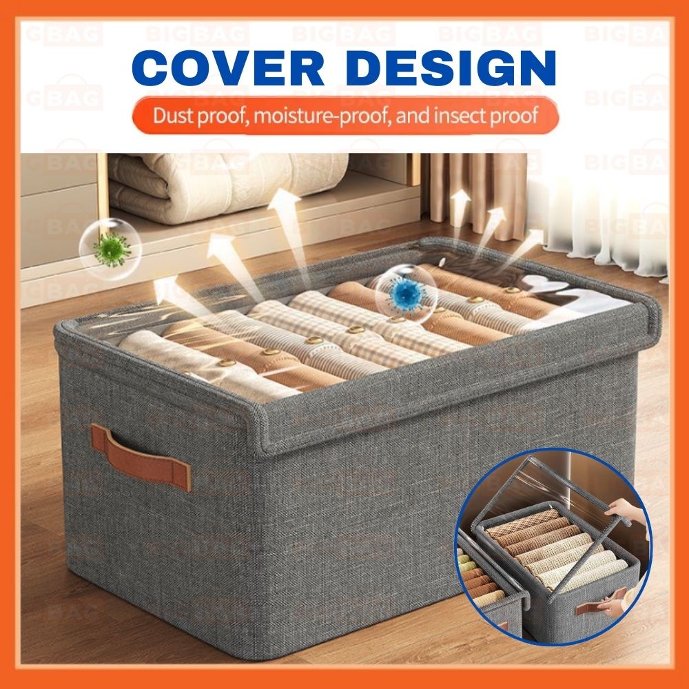Cloth Storage Box Clothes Organizer Box Baju Kotak Baju Storage Box ...