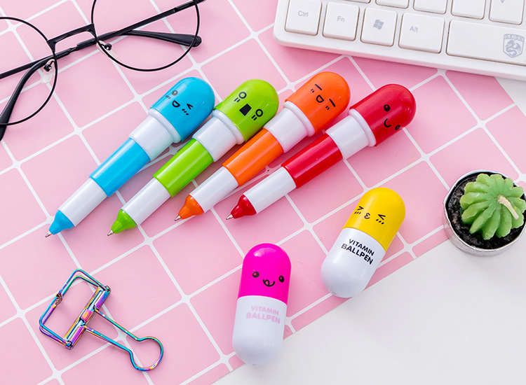 Doorgift & Goodies Capsule Vitamin Ball Pen Mini Ballpoint Pen ...