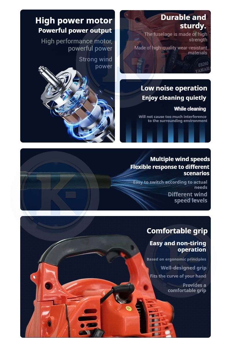 EB260 Portable Petrol Dust Blower One Hand Engine Leaf Blower Powerful Petrol Air Blower ...