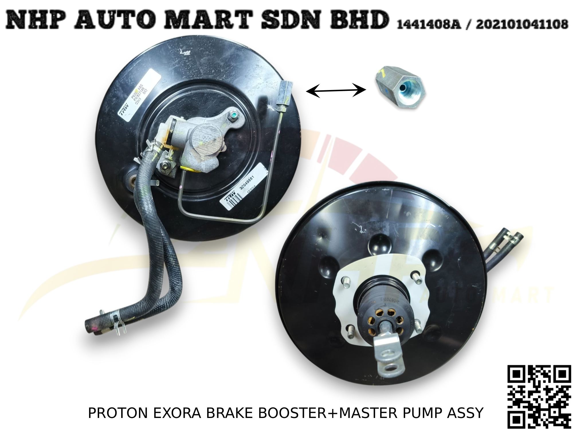PROTON EXORA BRAKE BOOSTER WITH BRAKE MASTER PUMP Brake Booster Pump ...