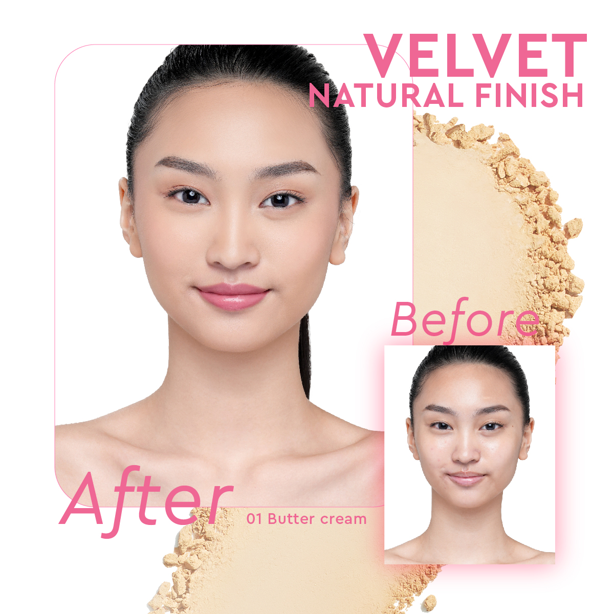 Glad2Glow Compact Powder Make Up Setting Powder Oil Control Matte ...