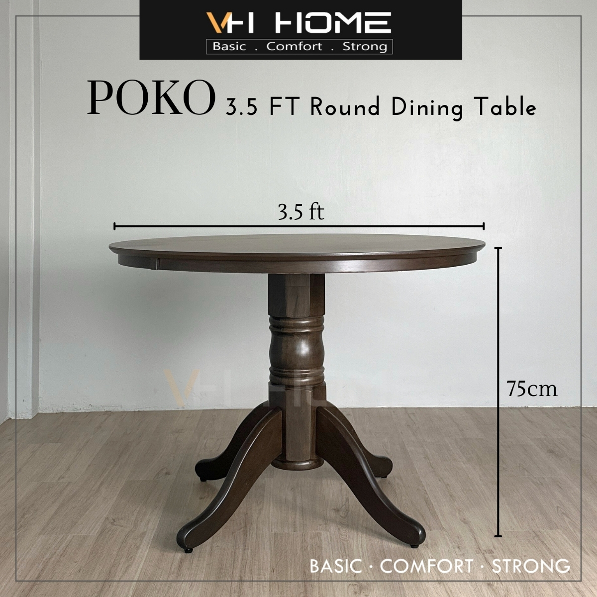 POKO Round Dining Table With Stools Special Modern Design Meja Makan ...