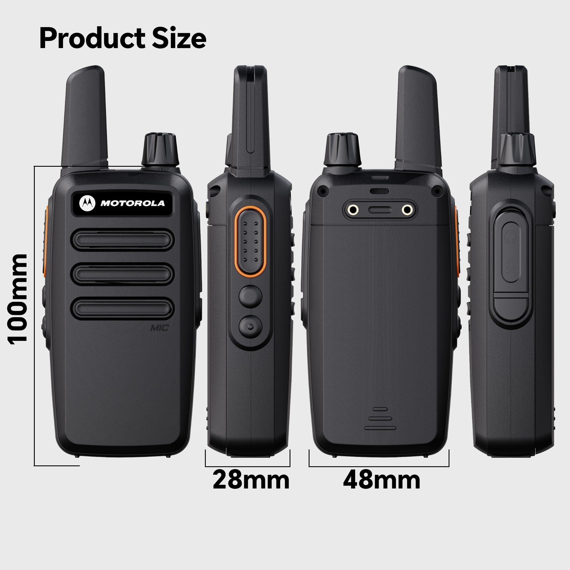 2pcs Motorola Walkie Talkie Radio T62 Long Range 10KM UHF Two Way Radio ...