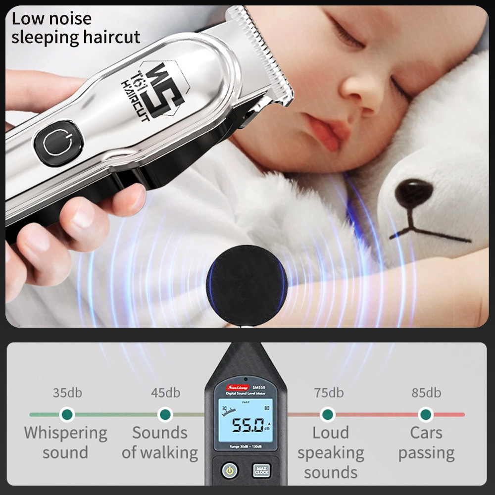 mesin rambut Electric Hair Trimmer Cordless Hair Cutter Machine Low ...