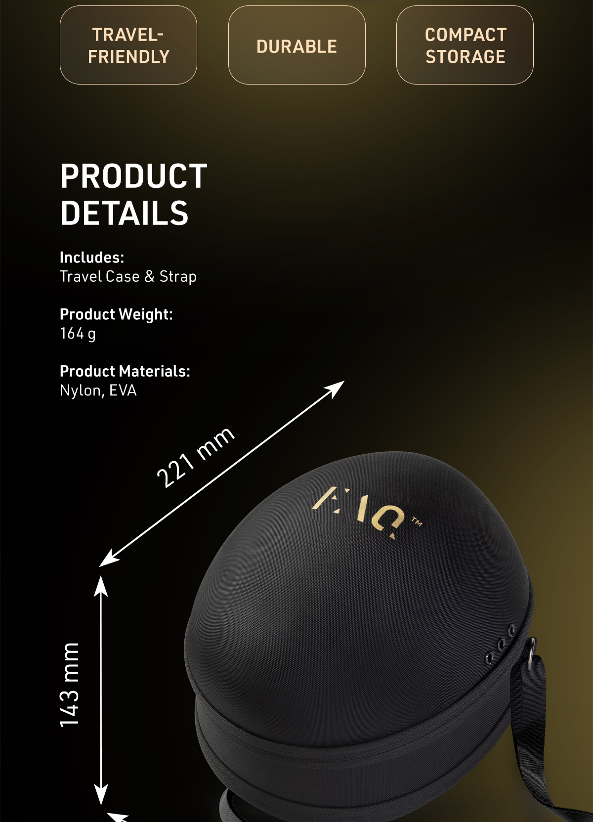 FOREO FAQ 200 Travel Case – Durable Storage for FAQ 201 & FAQ 202 ...