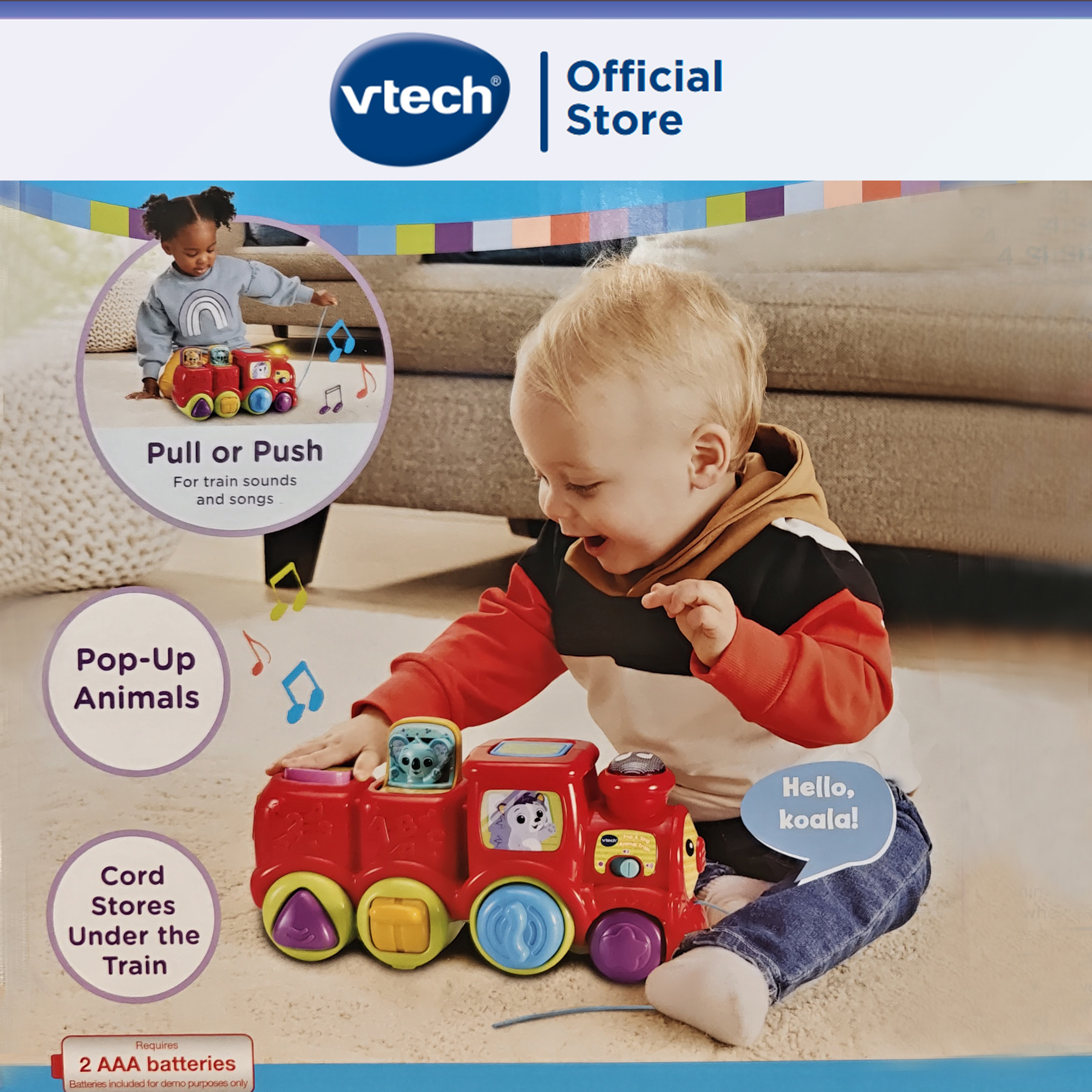VTech Pop and Sing Animal Train Pull Toys Vehicle Toys 6 months 9 ...