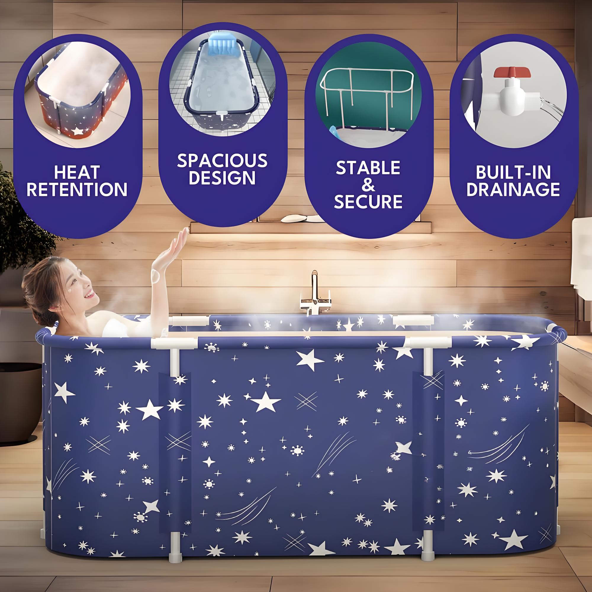 Bathtub foldable portable PVC Outdoor Indoor Room Large Capacity Adult ...