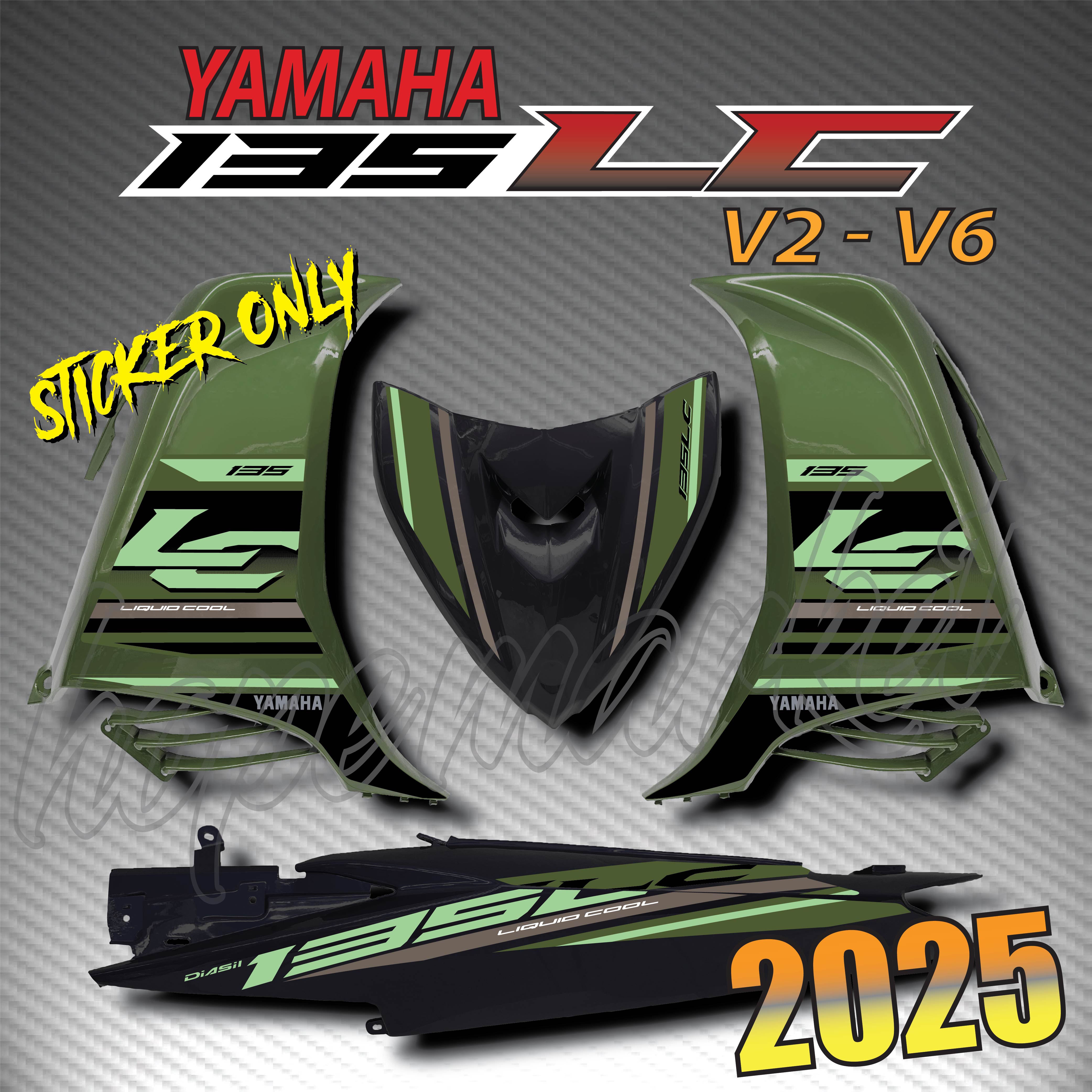 STRIPE MOTOR YAMAHA LC135 V2 V3 V4 V5 V6 V7 NEW 2025 DESIGN (25) CUSTOM ...