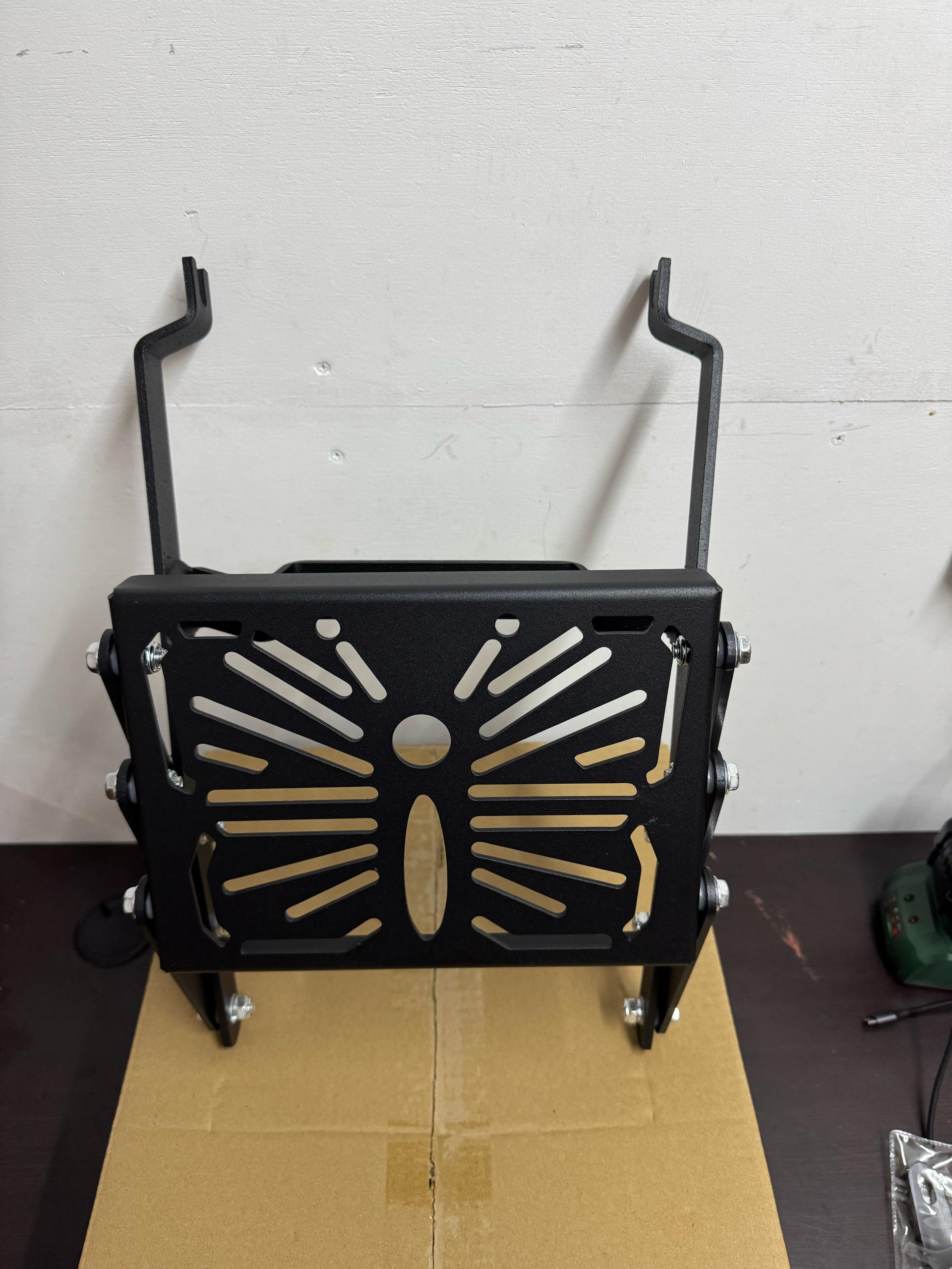 CNC Black Butterfly Adjustable Foldable Rear Rack / Monorack Honda Ex5 Dream Belakang Carrier ...