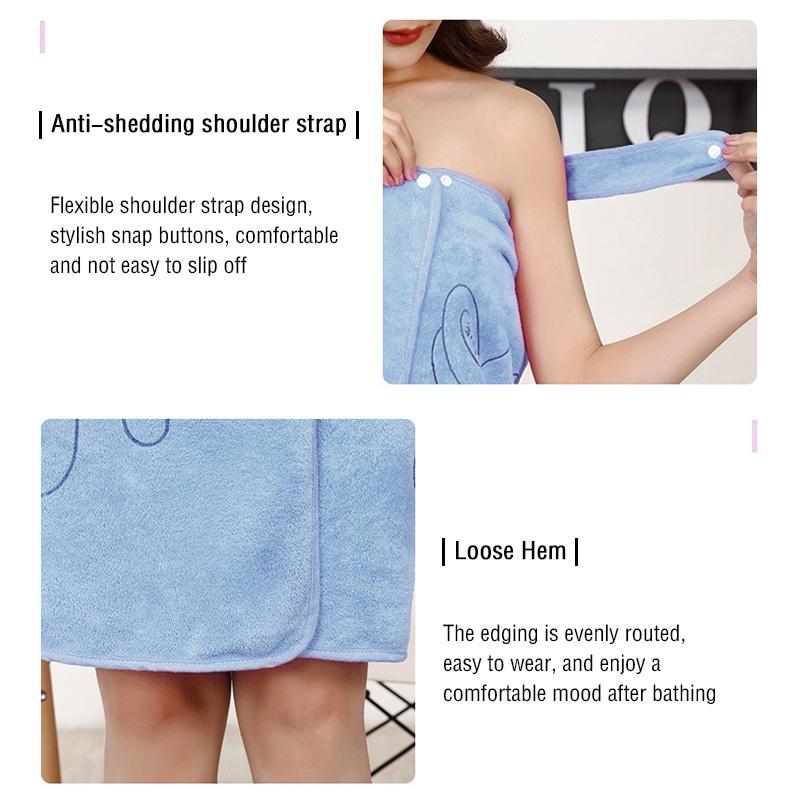 Microfiber Wearable Bath Towels Fast Drying Night Wear Pajamas Bathrobe Towel Tuala Mandi ...