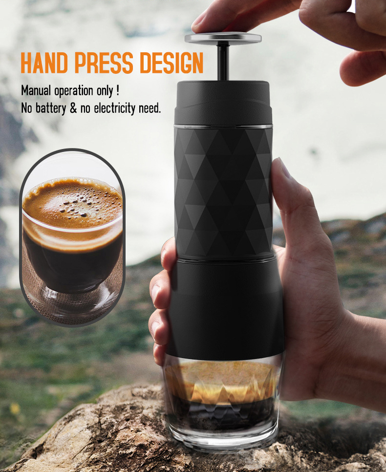 Portable Manual Coffee Maker 3 In 1 Hand Press Espresso Coffee Machine ...