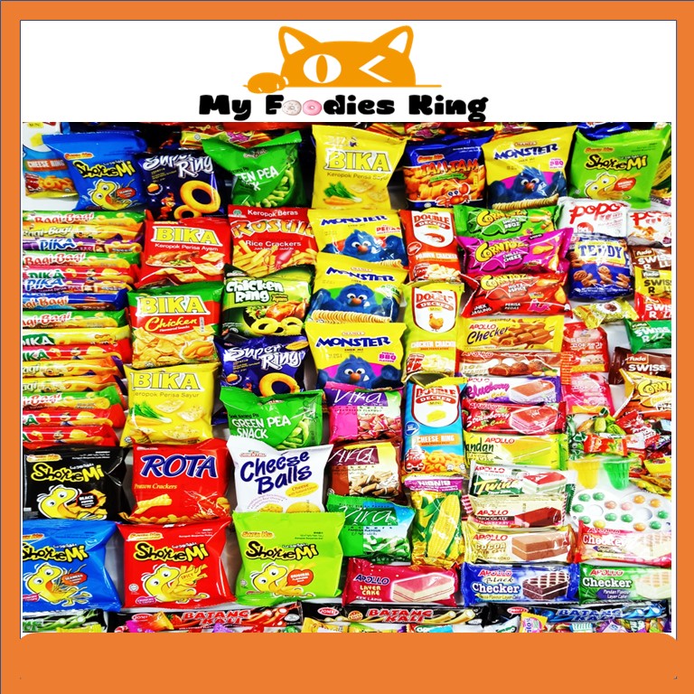 500g Premium Pack Mix Snacks Sper Ring /Bika /Twisties /Shoyuemi Mimi ...