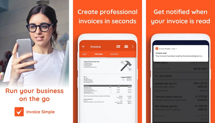 🔥🔥Invoice Maker Estimate & Invoice Android App (Trusted & Easy Invoice app for Self-Employed ...