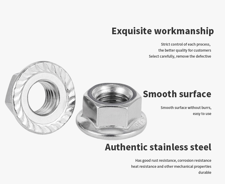 Flange Nut 304 Stainless Steel M3 M4 M5 M6 M8 M10 M12 DIN6923 Hexagon Hex Nut | Shopee Malaysia