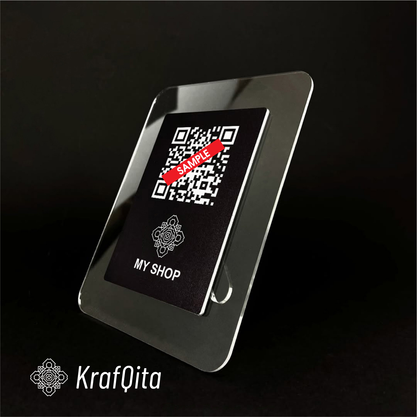 Social Media Counter Sign | QR code | Scan | Custom Acrylic Sign ...