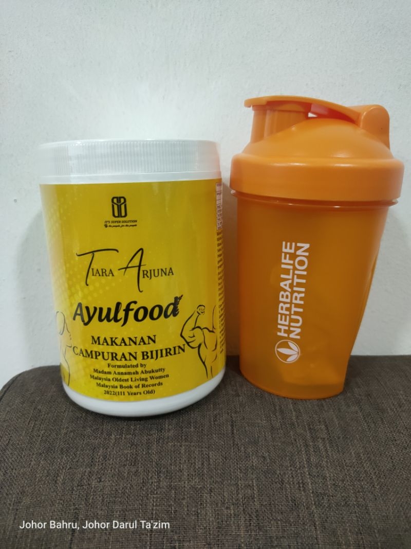 AYUL FOOD Makanan Campuran Bijiran+500ml shaker with standard steel ...
