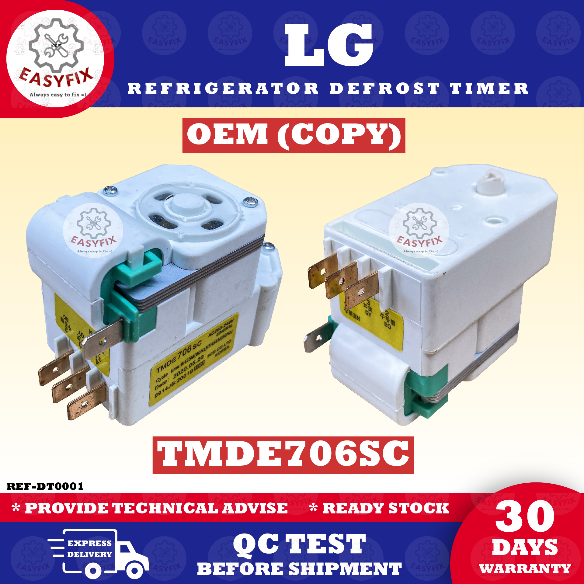 TMDE706SC LG REFRIGERATOR DEFROST TIMER REFRIGERATOR TIMER FREEZE TIMER ...