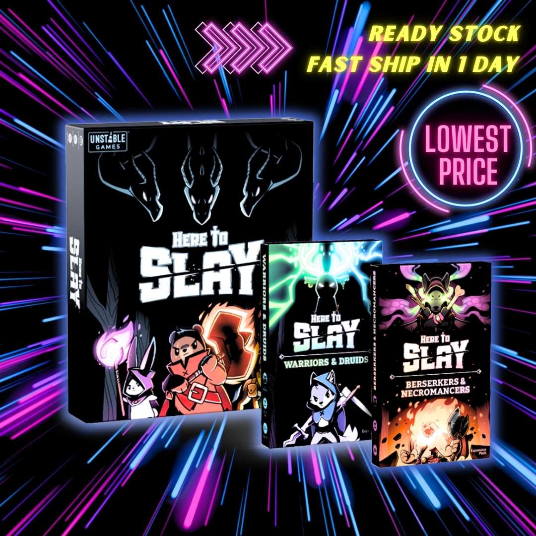 Here To Slay Base Game by Unstable Unicorns Fun Strategic Role-Playing ...