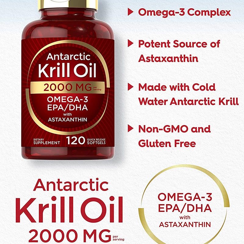 Kapsul Lembut Minyak Krill Antartika 120 kapsul Krill oil OMEGA-3 EPA ...