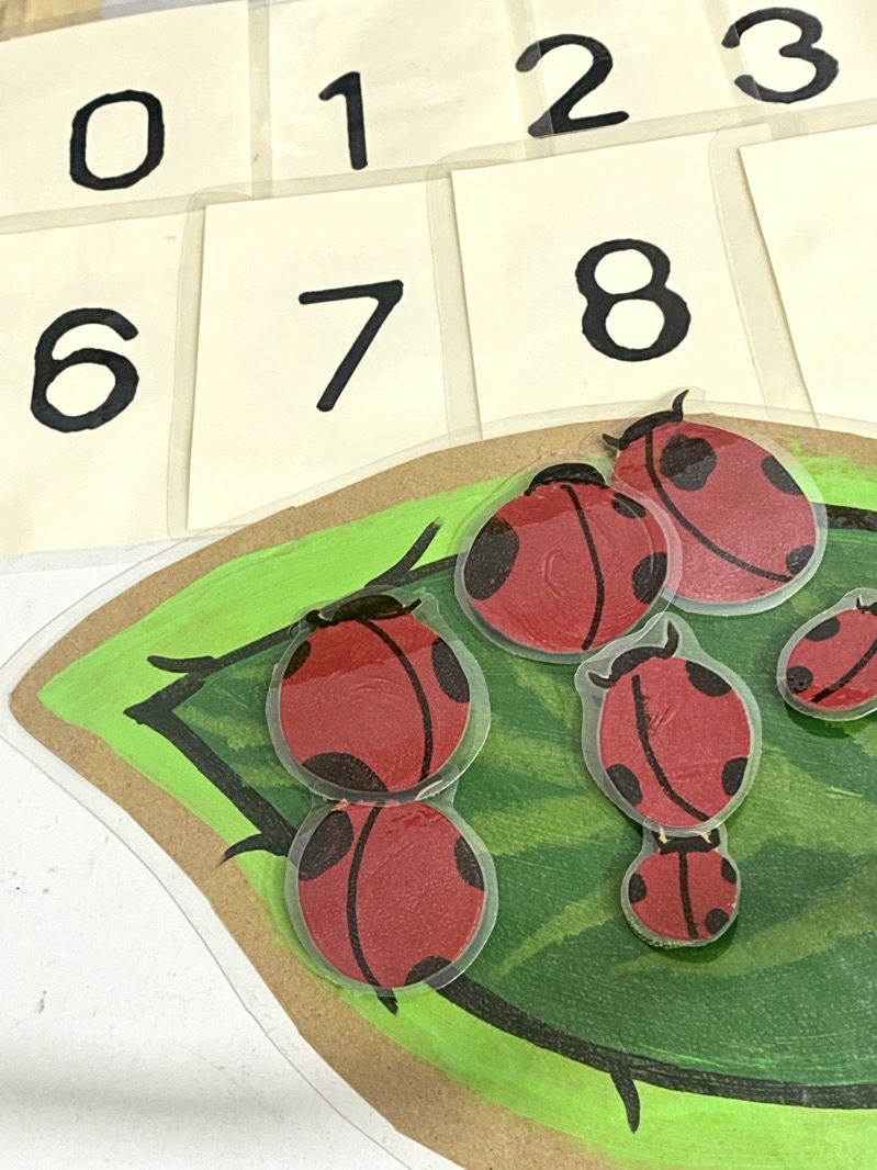 Mathematics Number Learning 0-10 Mainan Kanak-Kanak数学教具 laminated Kad ...