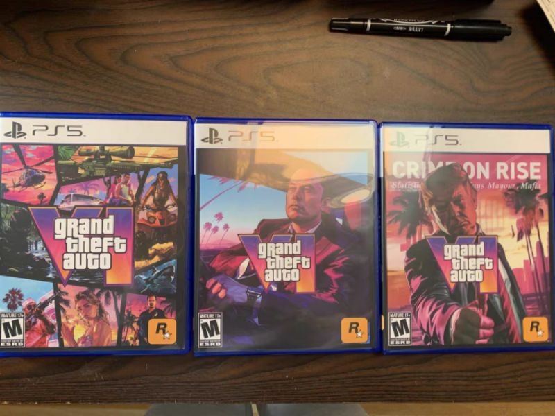 PS5 Grand Theft Auto 6 Game Cover Box GTA VI Rockstar Games, game not ...