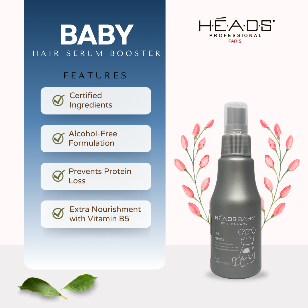 HEADS Baby Hair Tonic Essence for Anti Hair Loss Dandruff Oily Scalp ...
