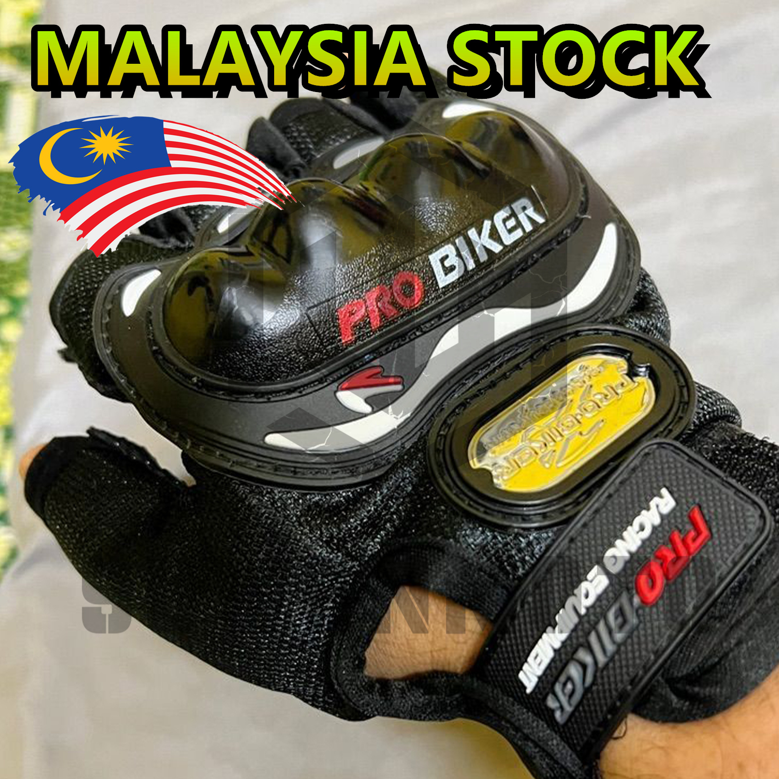 Pro Biker Gloves Motorcycle Riding Glove Half Finger Gloves Sarung ...
