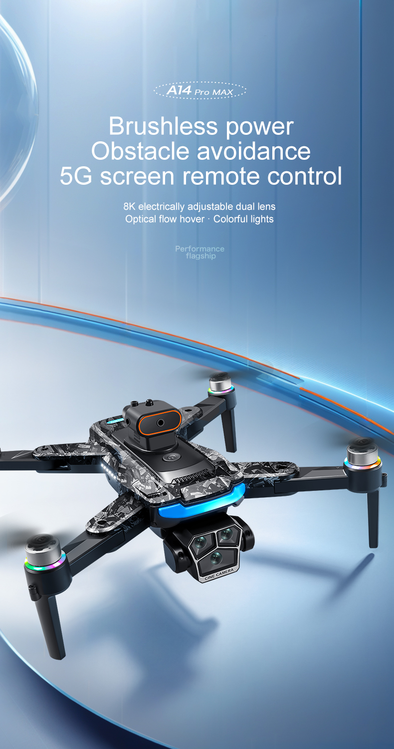 New A14 PRO MAX 5G Professional Foldable Quadcopter kapal terbang Drone ...