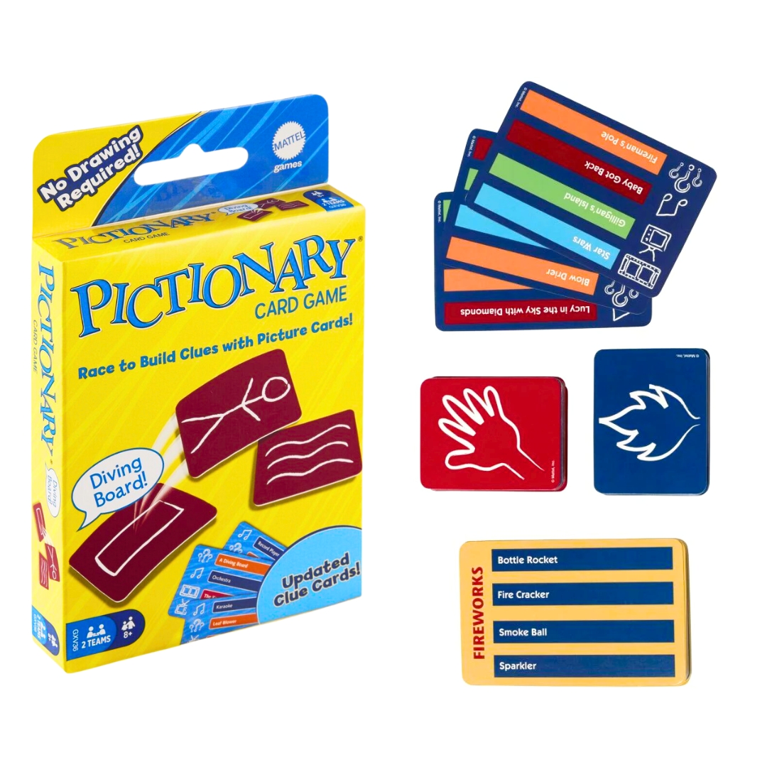 Pictionary Card Games Uno Series Flip Wild Dare Monopoly Cluedo ...