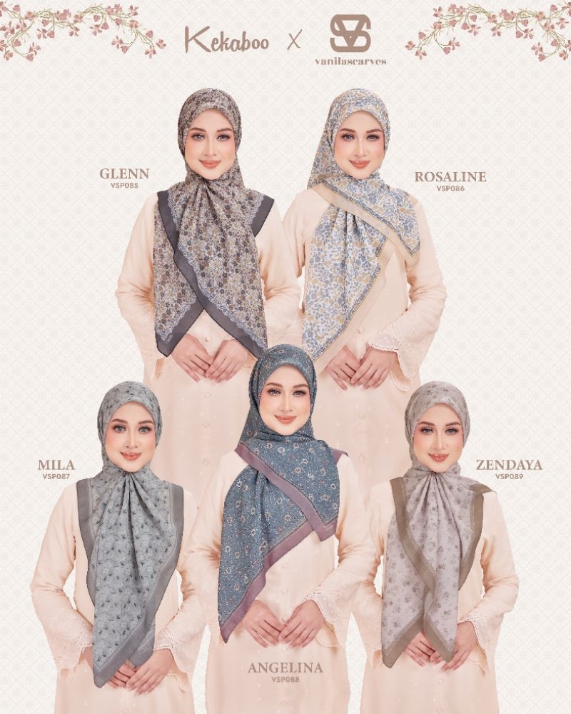 TUDUNG BAWAL KEKABOO x VANILA PRINTED PREMIUM COTTON COLLECTION ...