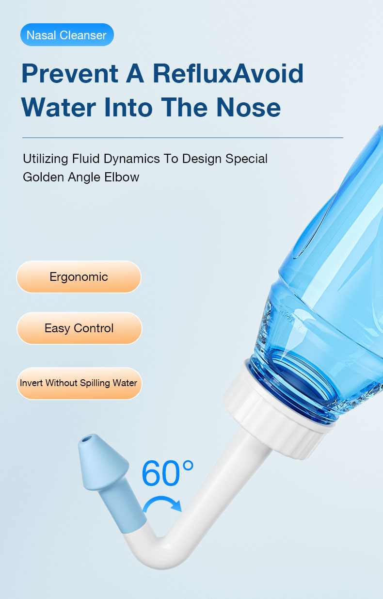 Airuidu YT330 330ML Nasal Wash System Nasal Rinsing Neti Pot Sinus ...