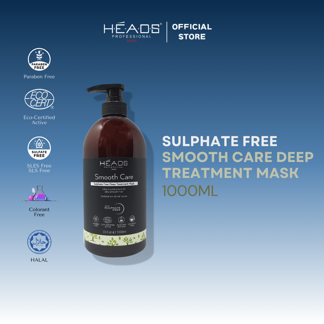 HEADS Sulphate Free DUO Hair Shampoo Set for Hair Loss Dandruff Oily ...