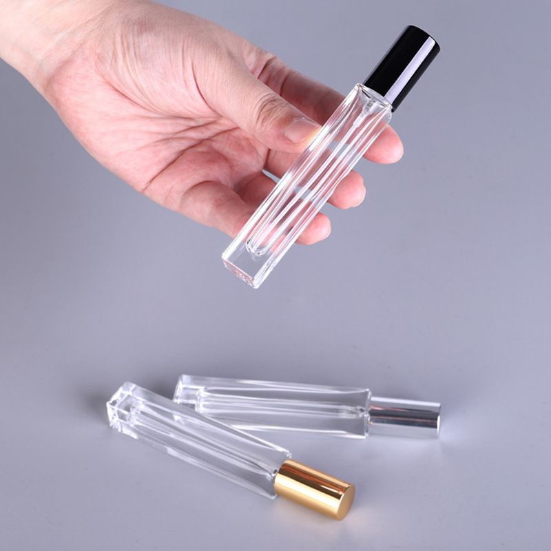 FLOWSY Perfume Travel Bottle Botol Kosong Minyak Wangi 10ML Square ...