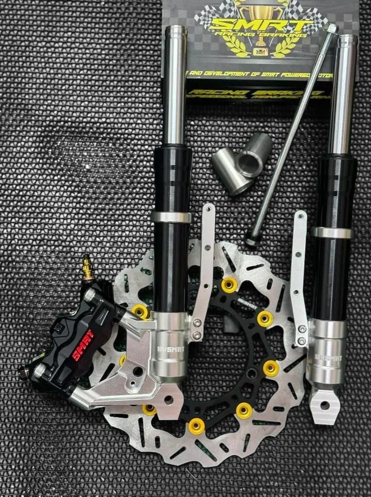 NMAX V3 / NVX V1 & V2 SMRT Racing CNC Front Fork Set Modified Brake ...