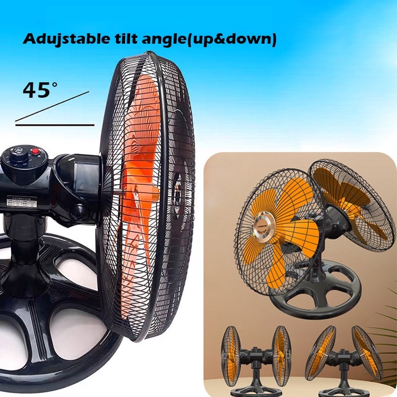 18" kipas berdiri Strong Wind Stand Fan Double Head industrial fan ...