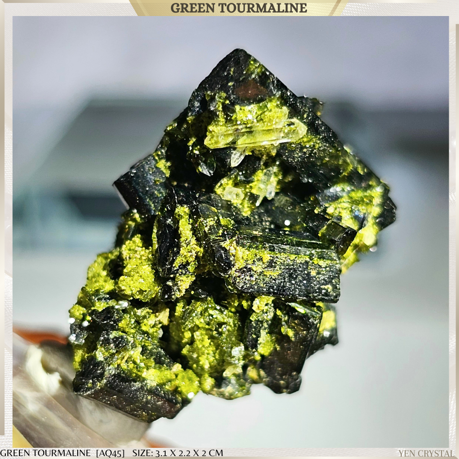 GREEN TOURMALINE VERDELITE IN MATRIX *HIGH QUALITY*[AQ45] ZAMBIA ...