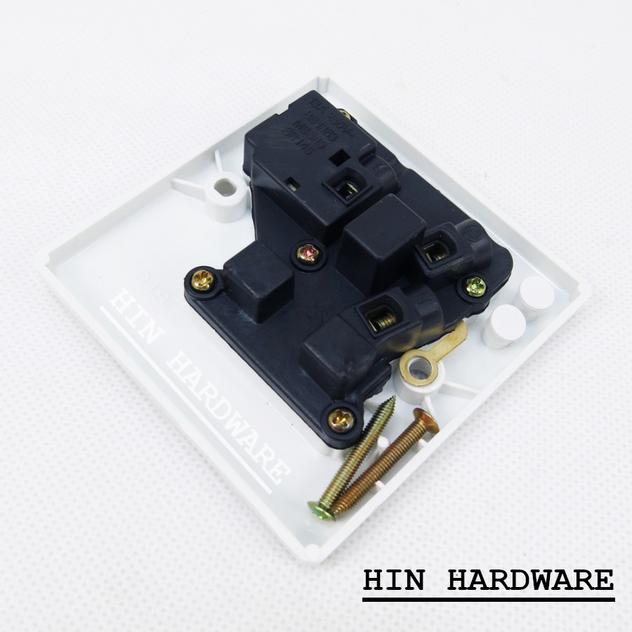 HIN SIRM 13A 250V AC Wall Flush Switched Socket Outlet Plug | Shopee ...