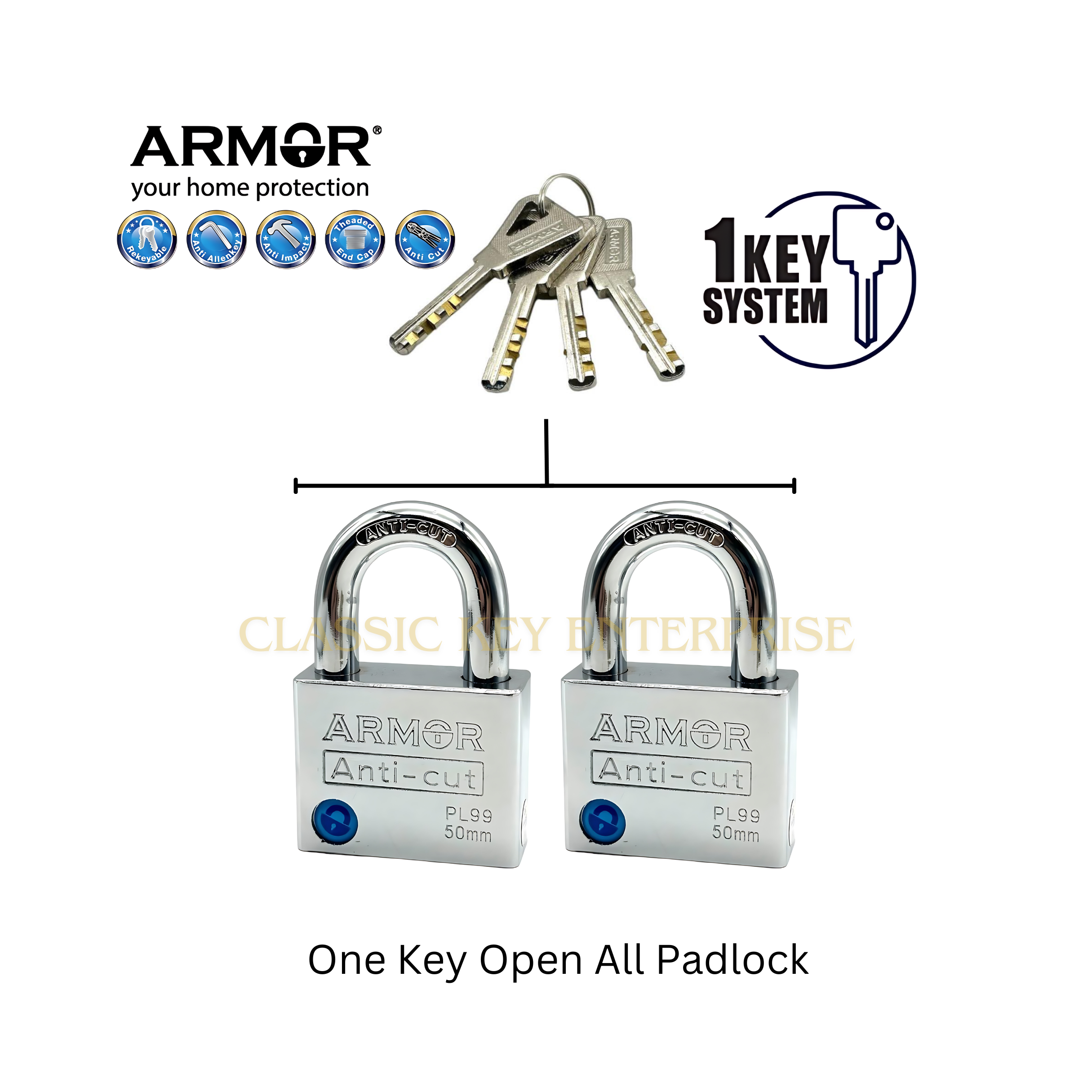 Armor pad lock kunci grill besi pintu APL-99 Anti Cut 2pcs | Shopee ...