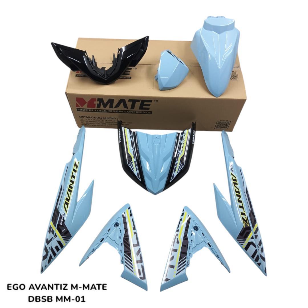 COVERSET BODYSET EGO AVANTIZ YAMAHA STICKER SIAP TAMPAL DBSB BABY BLUE ...
