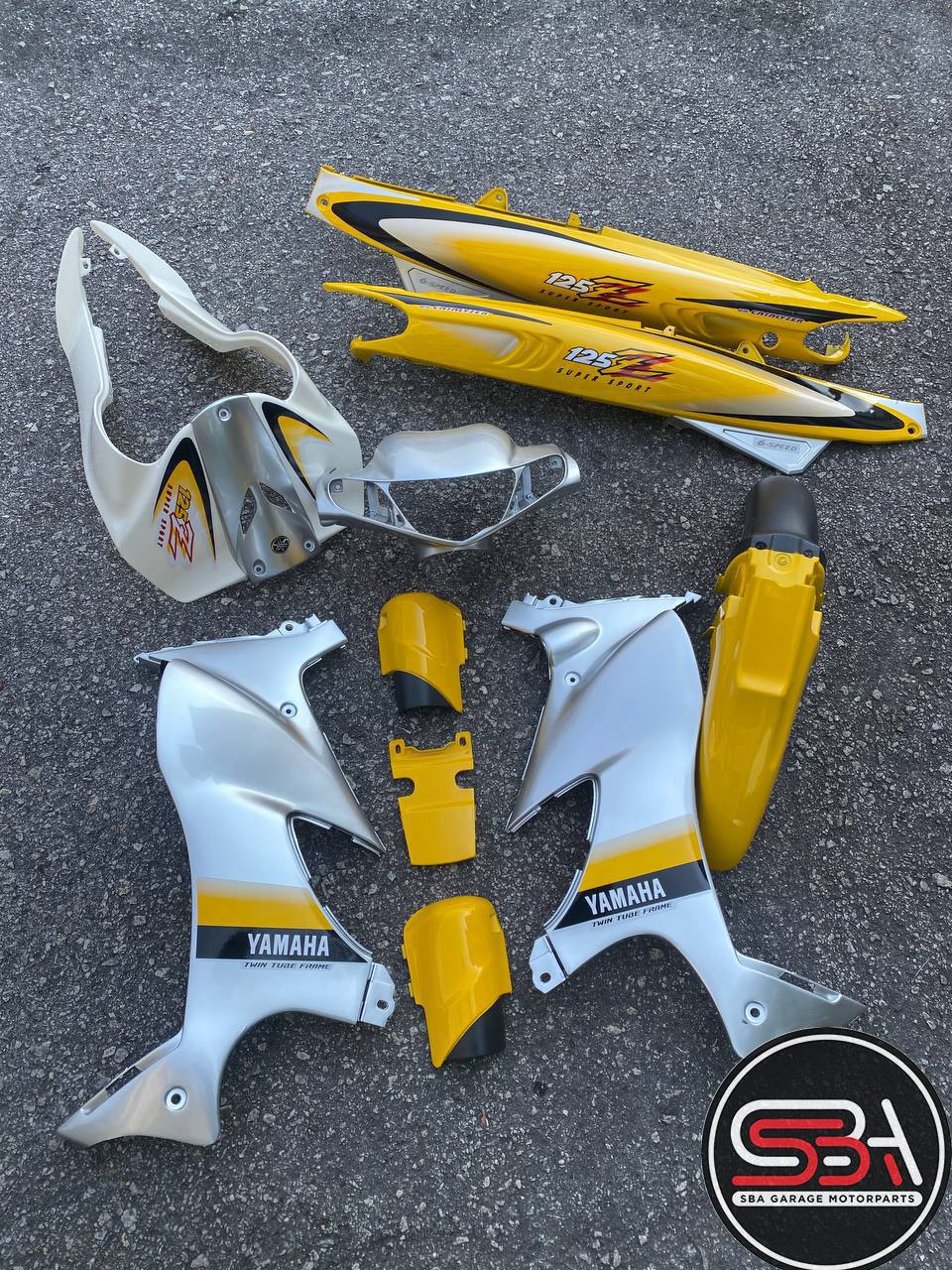 COVERSET ORIGINAL HONG LEONG YAMAHA HLY 125 125Z 125ZR KUNING SABIT ...