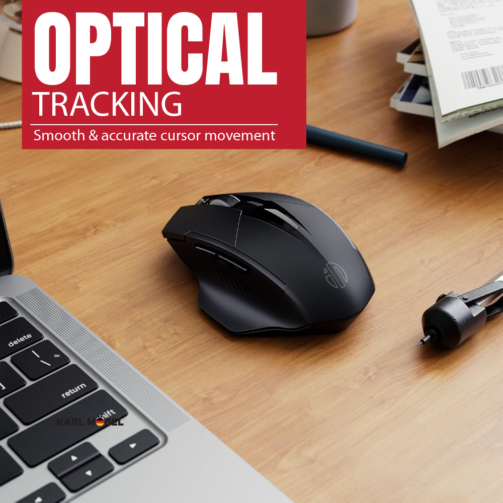 Wireless Mouse Rechargeable Inphic M6P 2.4G 500mAh Battery Indicator ...