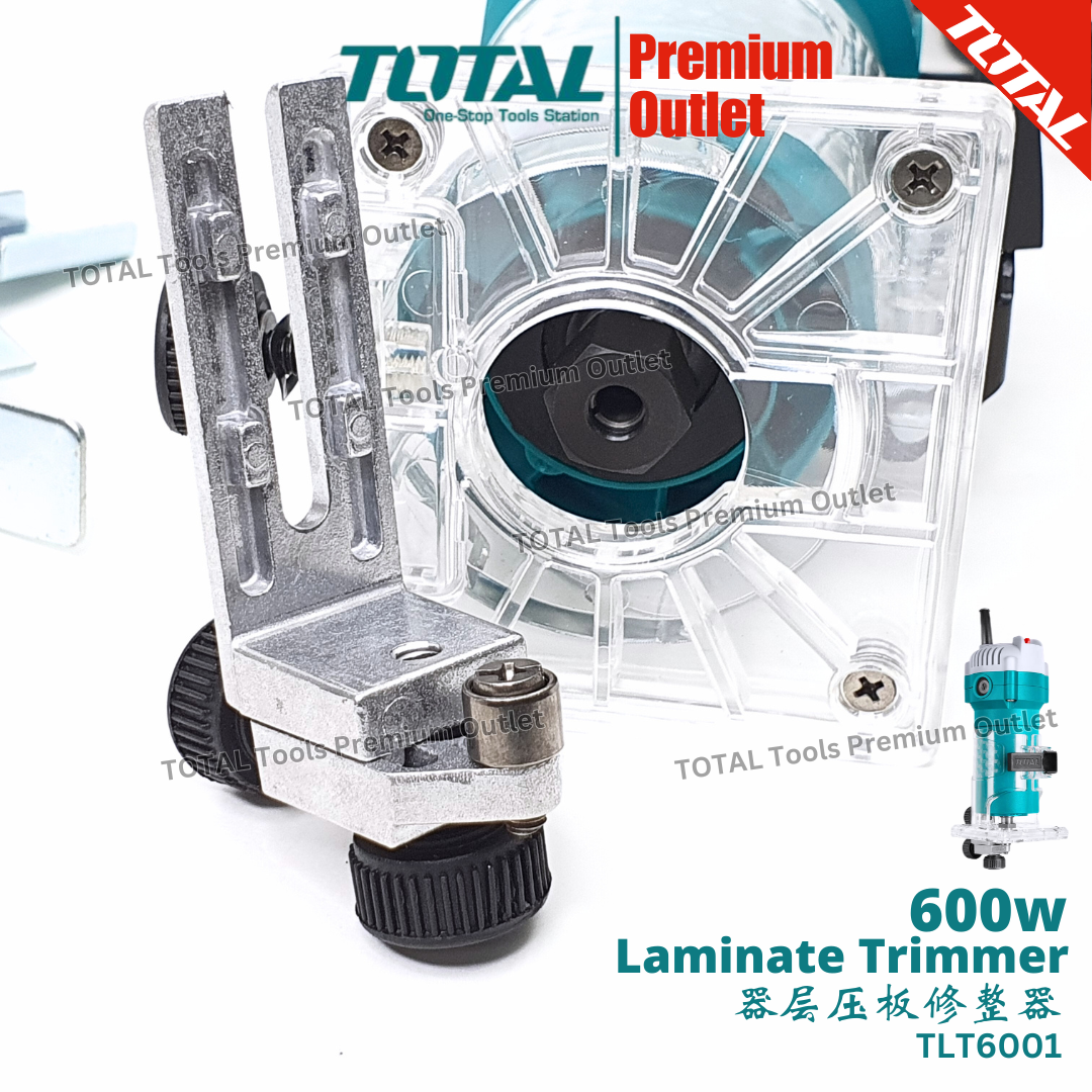 TOTAL Tools Corded 600W Laminate trimmer 6mm/1/4" with extra 1 set ...